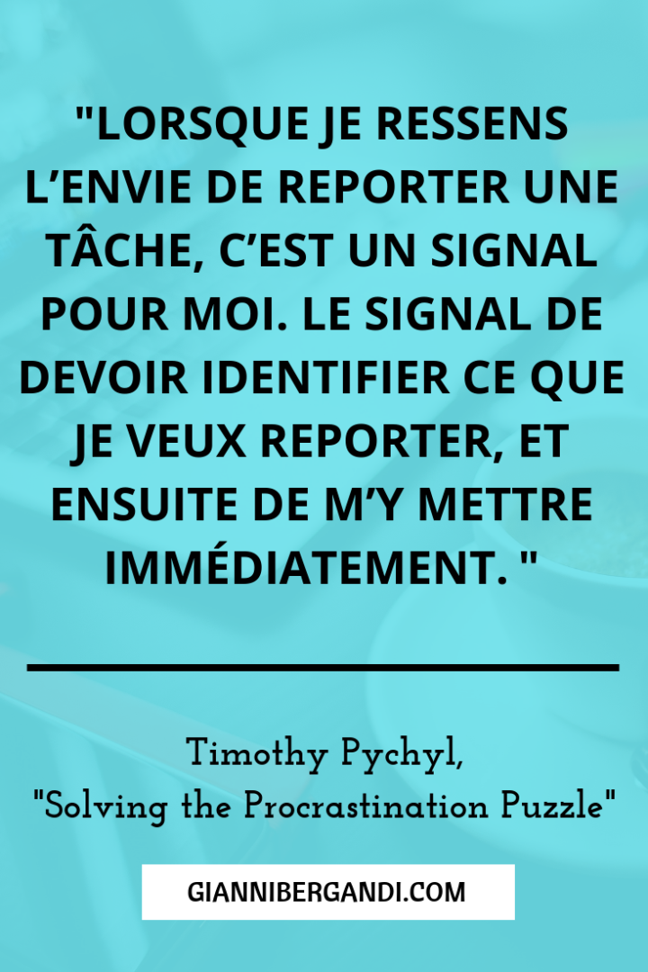Solving the Procrastination Puzzle Timothy Pychyl - Gianni Bergandi Solving the Procrastination Puzzle Timothy Pychyl - Gianni Bergandi