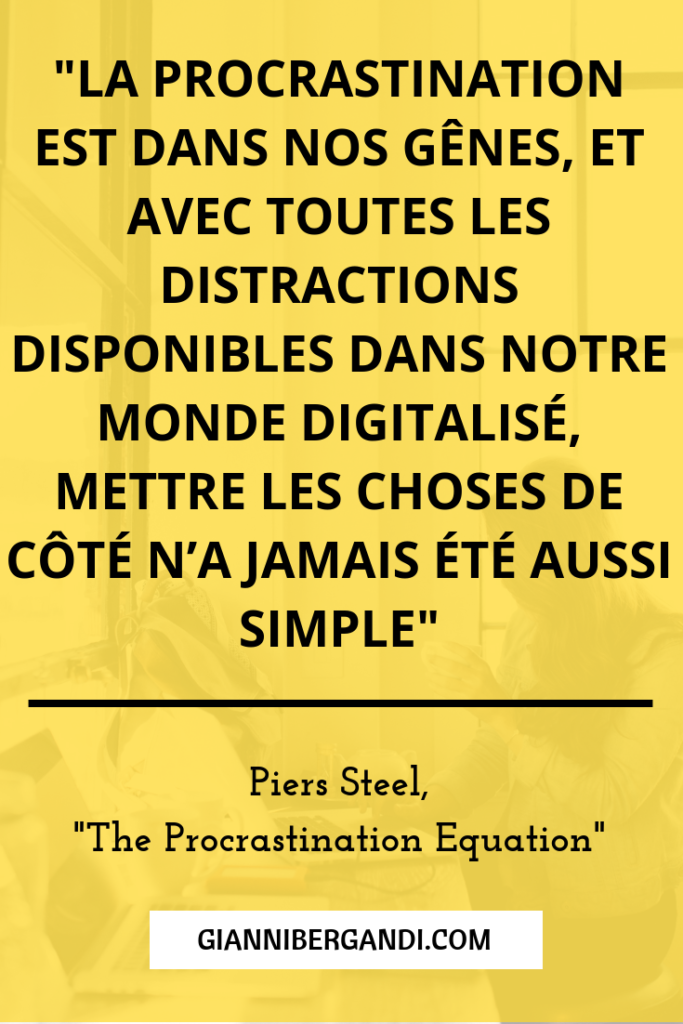 The Procrastination Equation Piers Steel - Fiche PDF - Gianni Bergandi